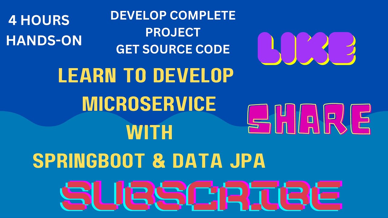 DEVELOP MICROSERVICE with SPRINGBOOT & SPRINGDATA JPA - YouTube