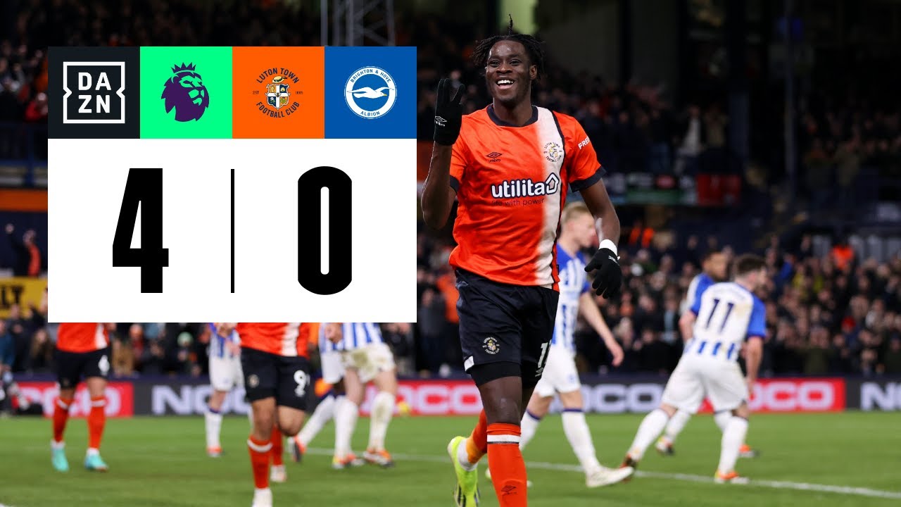 Luton Town vs Brighton (4-0) | Resumen y goles | Highlights Premier ...