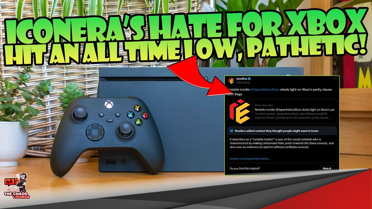 IconEra's Hatred Towards XBOX is Known to ALL But THIS is an ALL TIME LOW! - YouTube