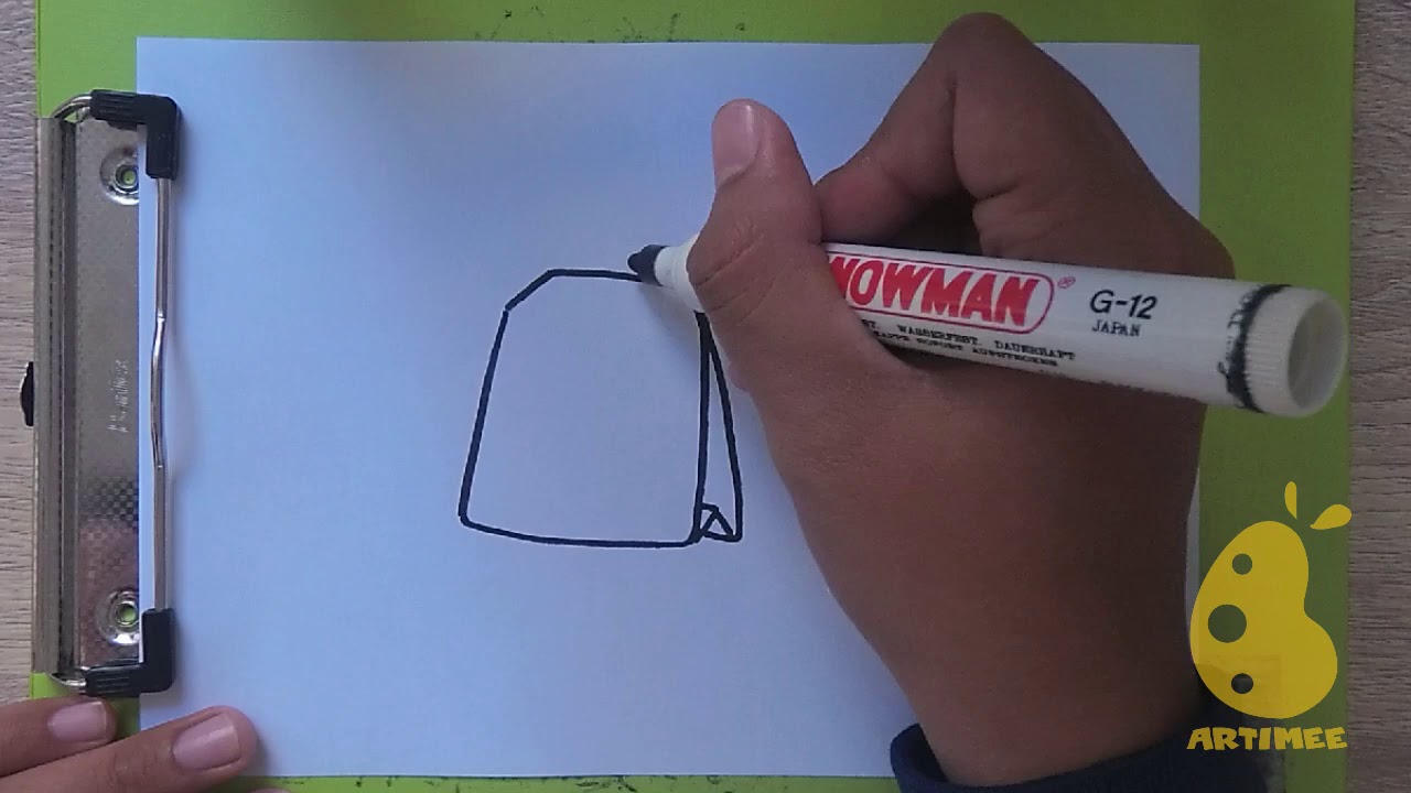 How to Draw tea bag - YouTube