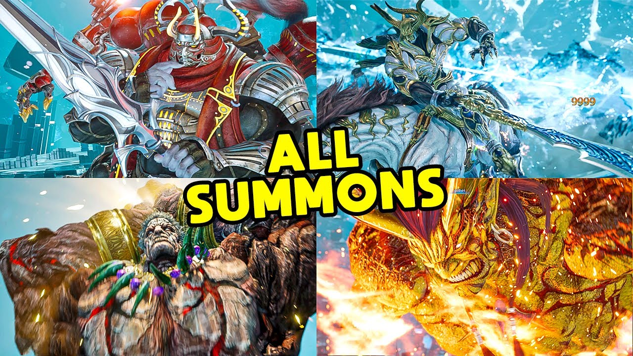 Final Fantasy 7 Rebirth - All Summons Ultimate & Abilities - YouTube