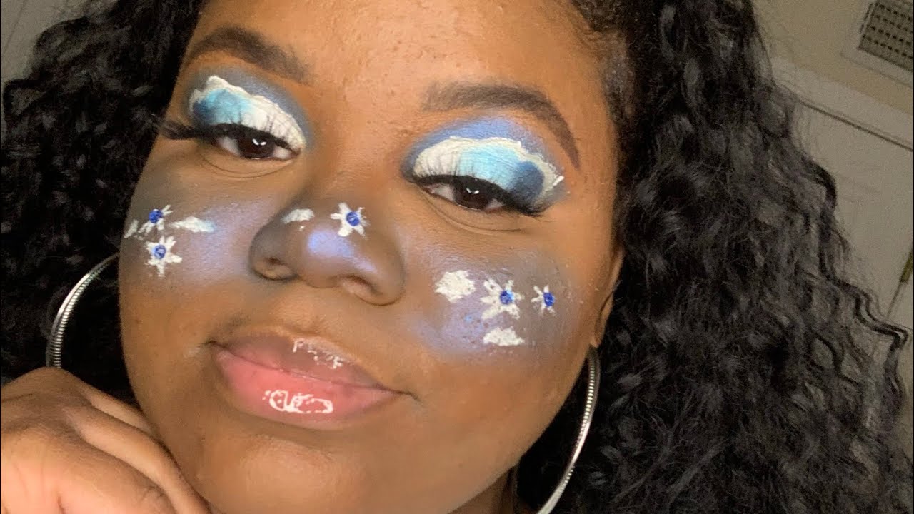 Cloud and stars makeup tutorial - YouTube