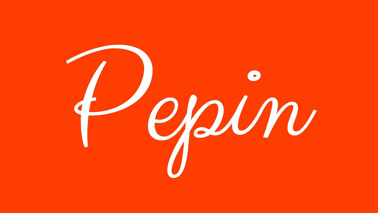 Learn how to Sign the Name Pepin Stylishly in Cursive Writing - YouTube