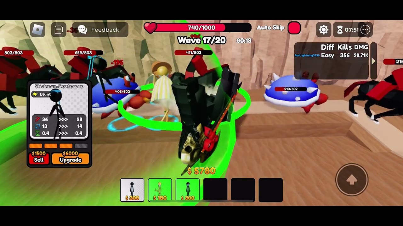 ROBLOX STICKMAN TD (part 1) - YouTube