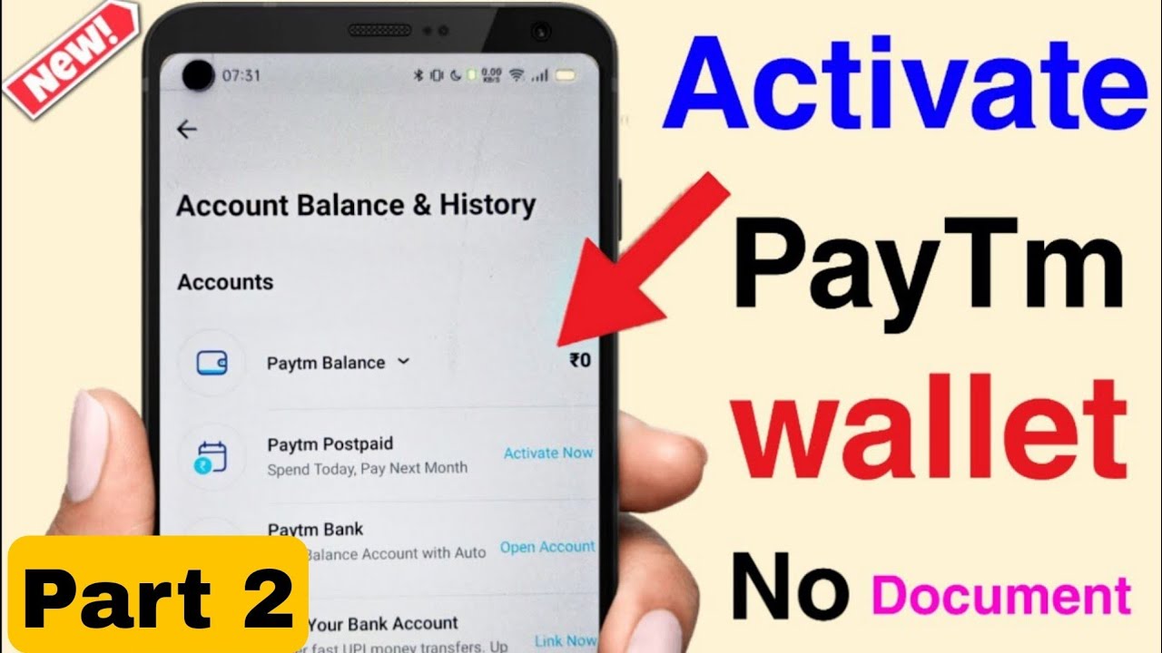 How To Activate Paytm Wallet Without Any Document In 2021 Activate