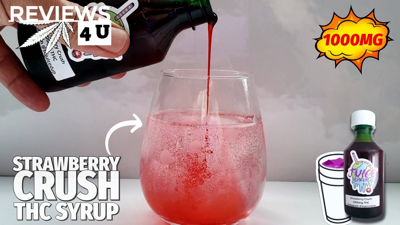 STRAWBERRY CRUSH THC LEAN (1000MG) REVIEW | THC REVIEWS 4 U - YouTube