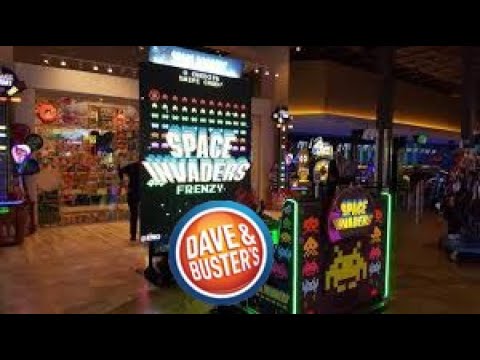 Space Invaders Frenzy Gameplay at Dave and Buster's - YouTube