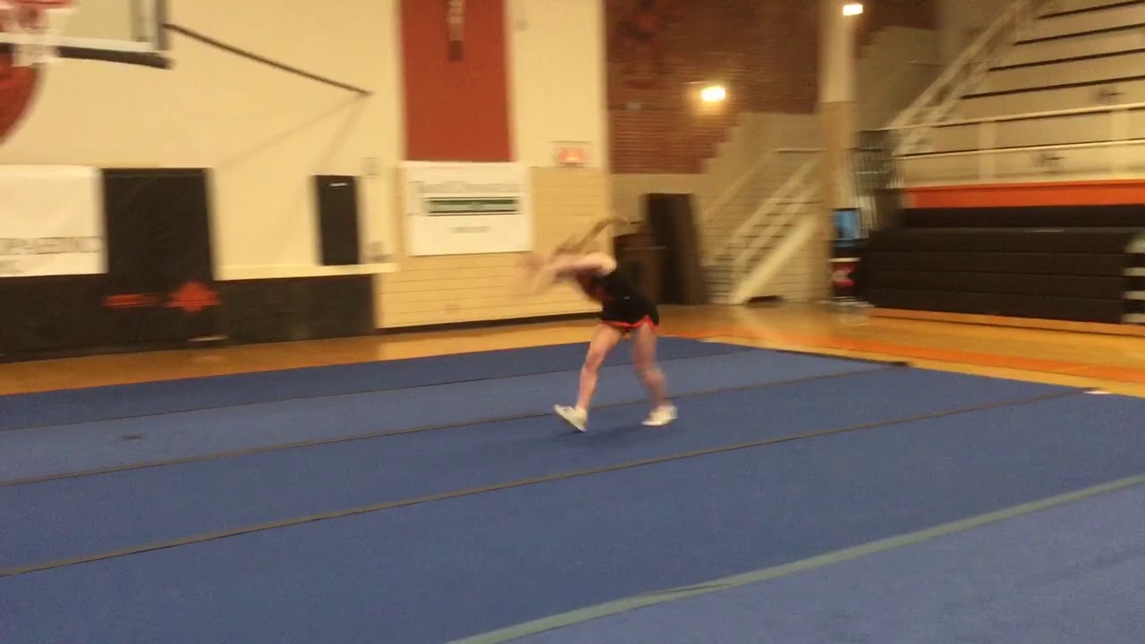 Round off back handspring tuck - YouTube