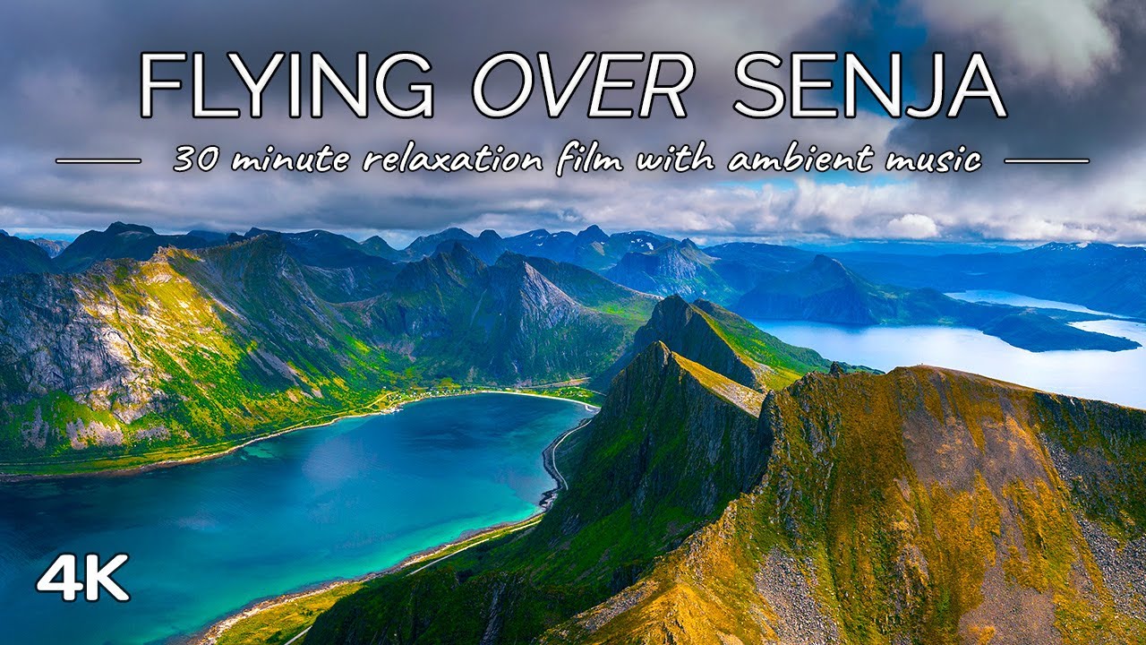 Flying over Senja: Aerial Scenes from Norway's Senja Island with ...