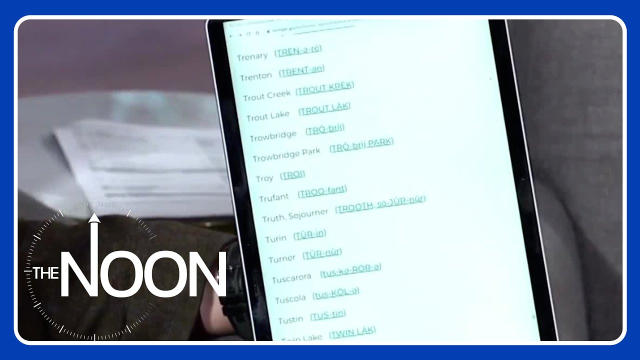 Michigan Pronunciation Guide | The Noon - YouTube