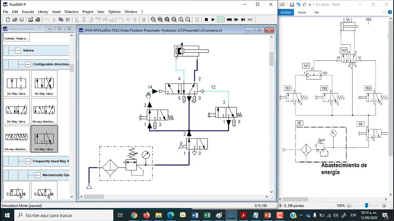 PRIMER CIRCUITO NEUMÁTICO FLUID SIM P - YouTube