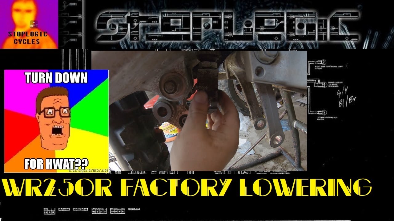 WR250R Factory Lowering, The Video! - YouTube