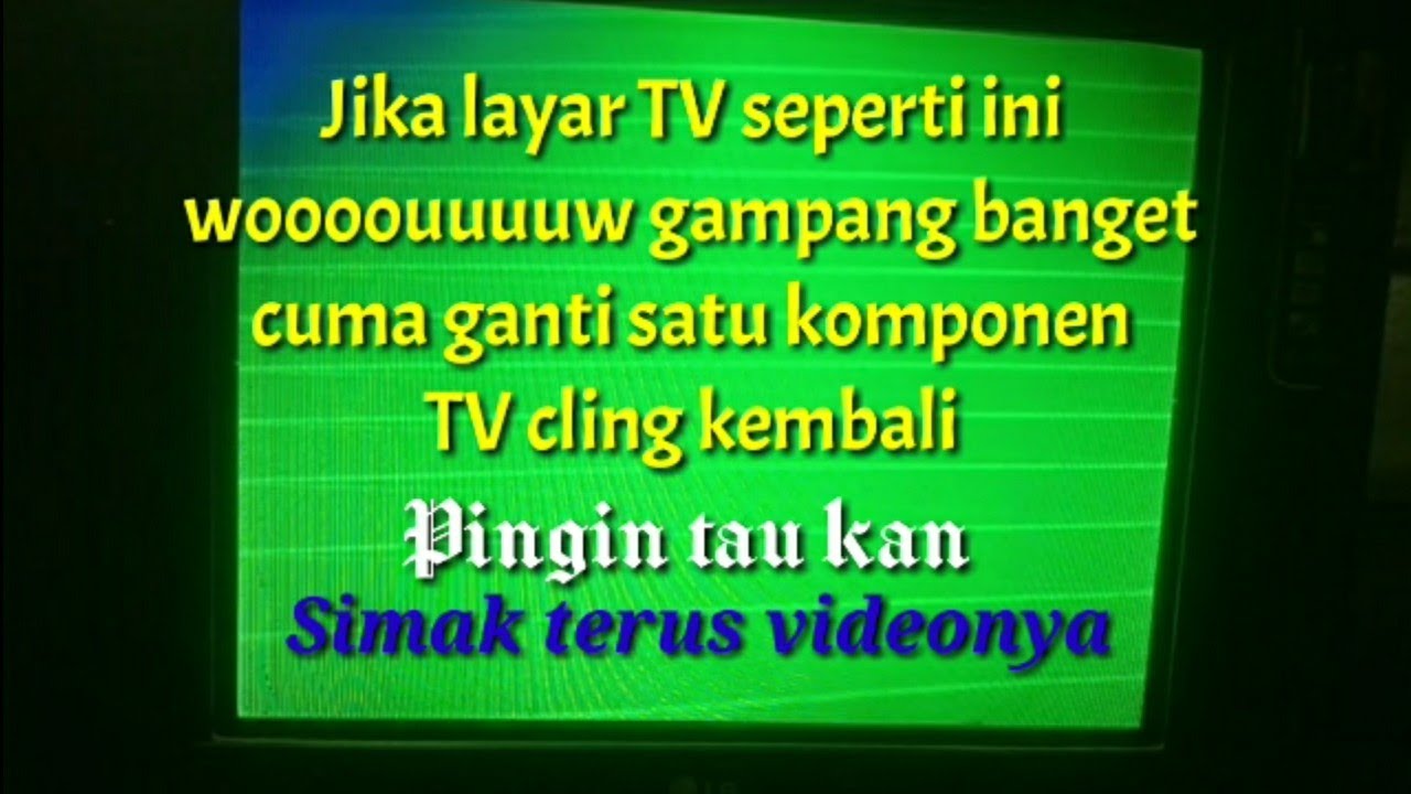 TV LG Ultra Slim 21 " Layar garis buku warna hijau - YouTube