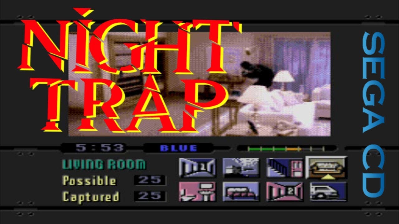 Night Trap - SEGA CD / Mega-CD (1992) 'Longplay 5 + End Credits Easter ...