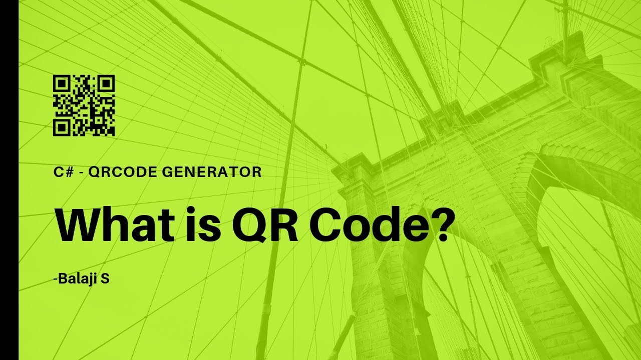 What is QR Code? - C# QR Code Generator - 1.0 - YouTube