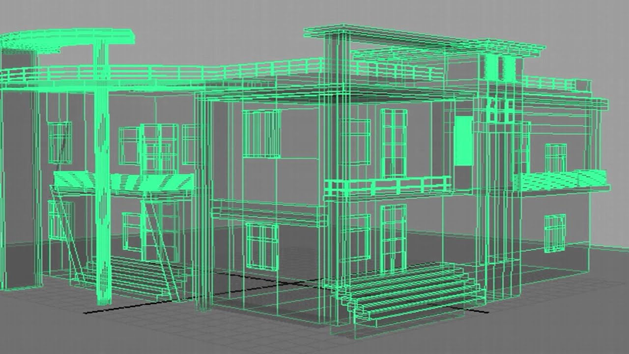 3d wire frames - YouTube