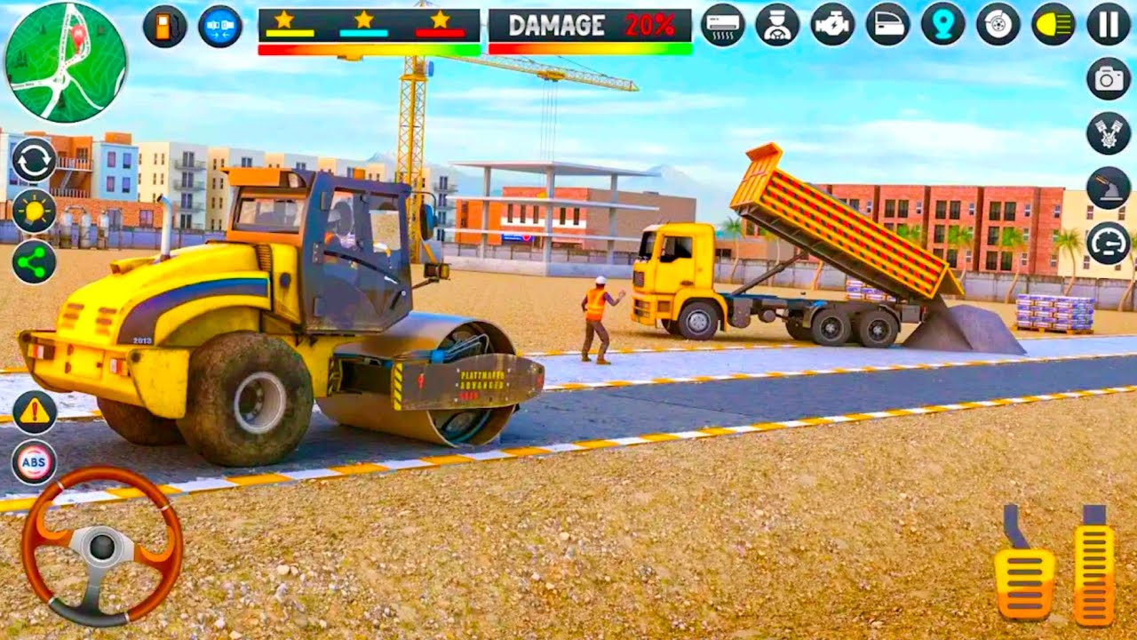 City Road Construction Simulator Game - JCB Game 3D Road Construction ...