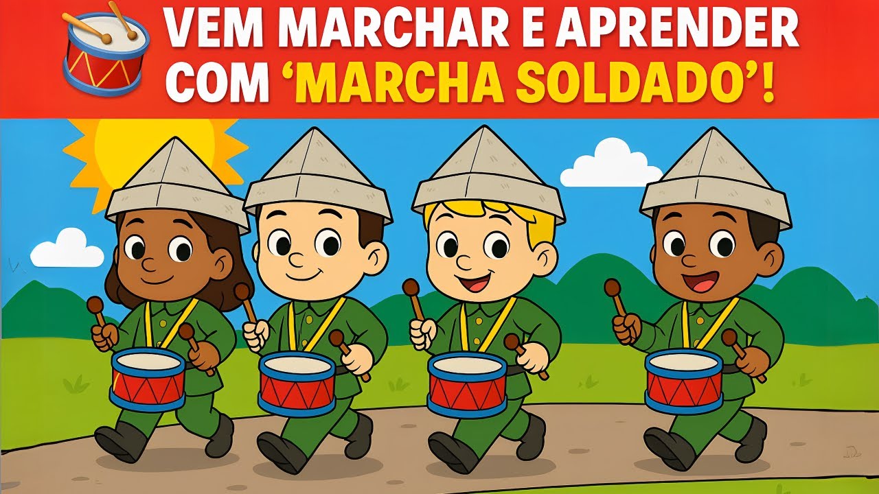 🥁👶 Vem Marchar e Aprender com 'Marcha Soldado'! - YouTube