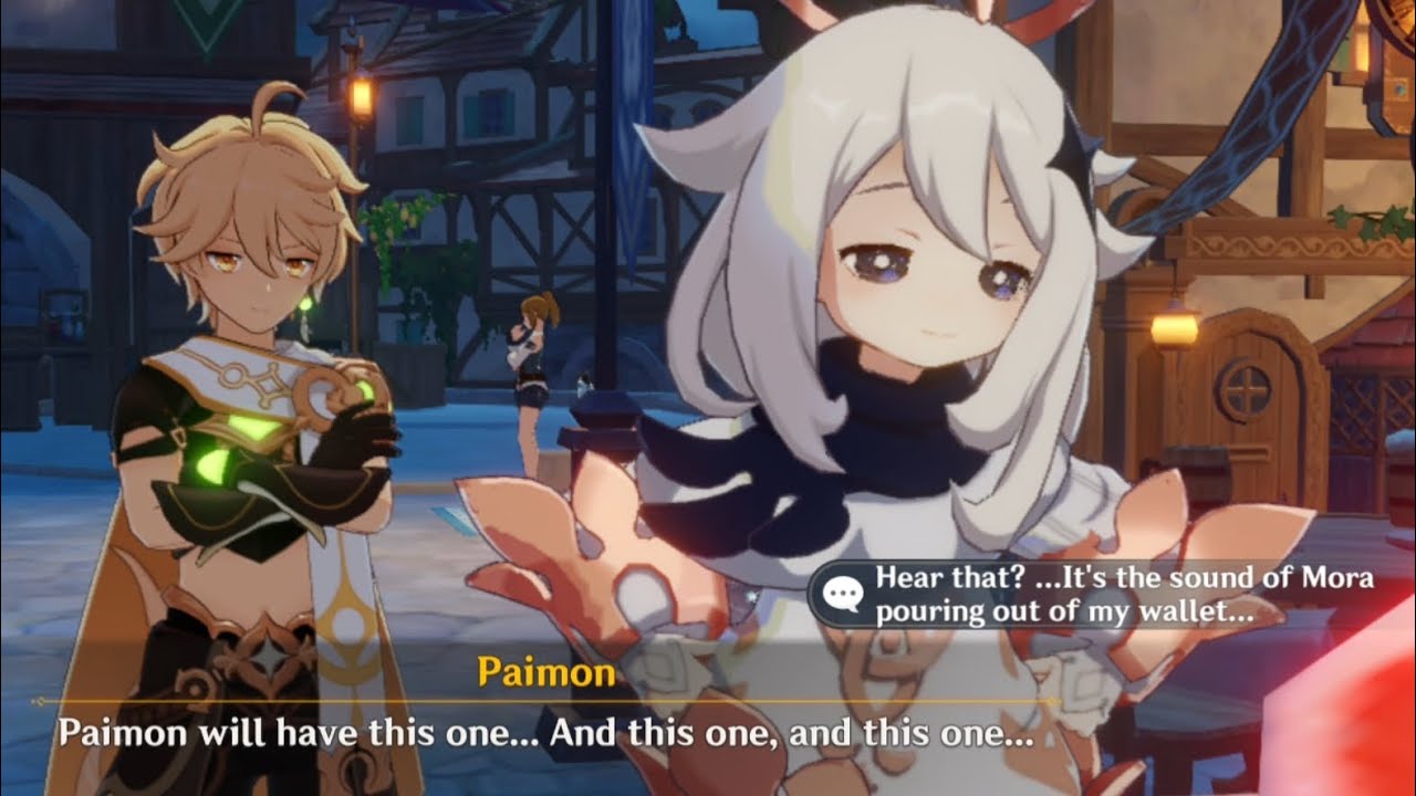 Paimon Really hungry 🍴 - YouTube