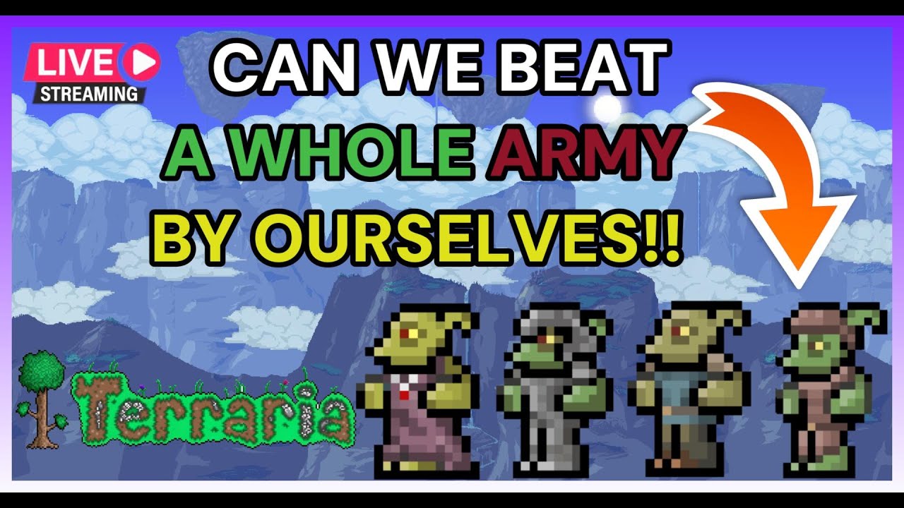 FIGHTING AN ARMY!! | TERRARIA - YouTube