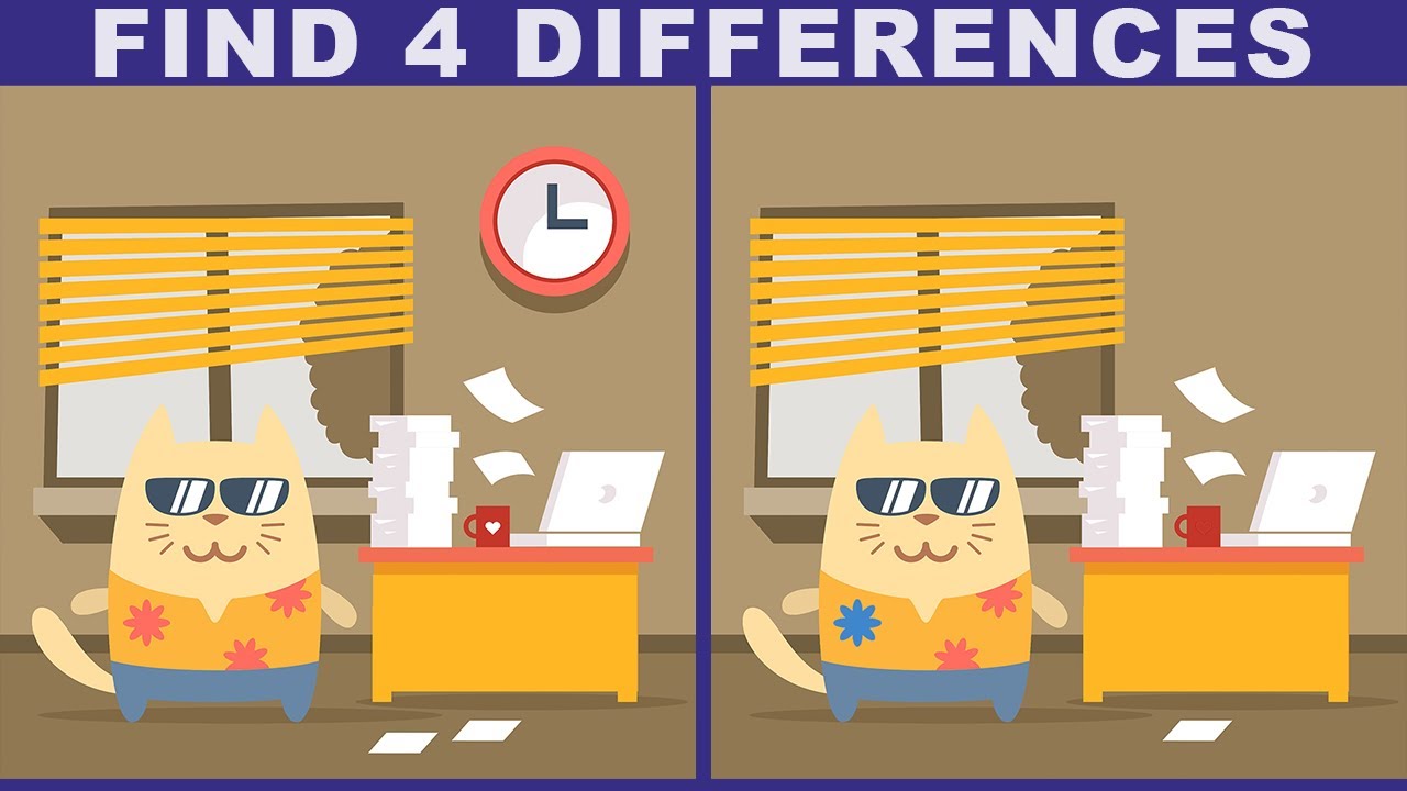 Spot Differences | Brain Game | Family - Friendly | Puzzle No. 2 - YouTube
