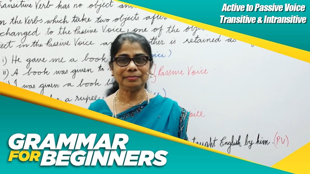 Active to Passive Voice - Transitive & Intransitive | Junior grammar ...