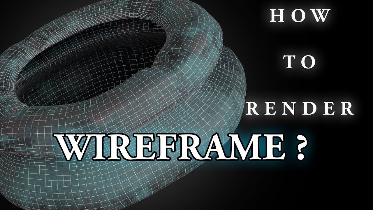How To Render Wireframe Properly Maya Beginner - YouTube