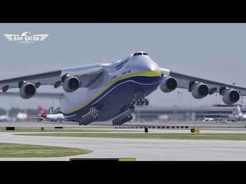 Antonov An-225 – X-Plane 11'de Dünyanın En Büyük Kargo Uçağının Muhteşem Kalkışı!
