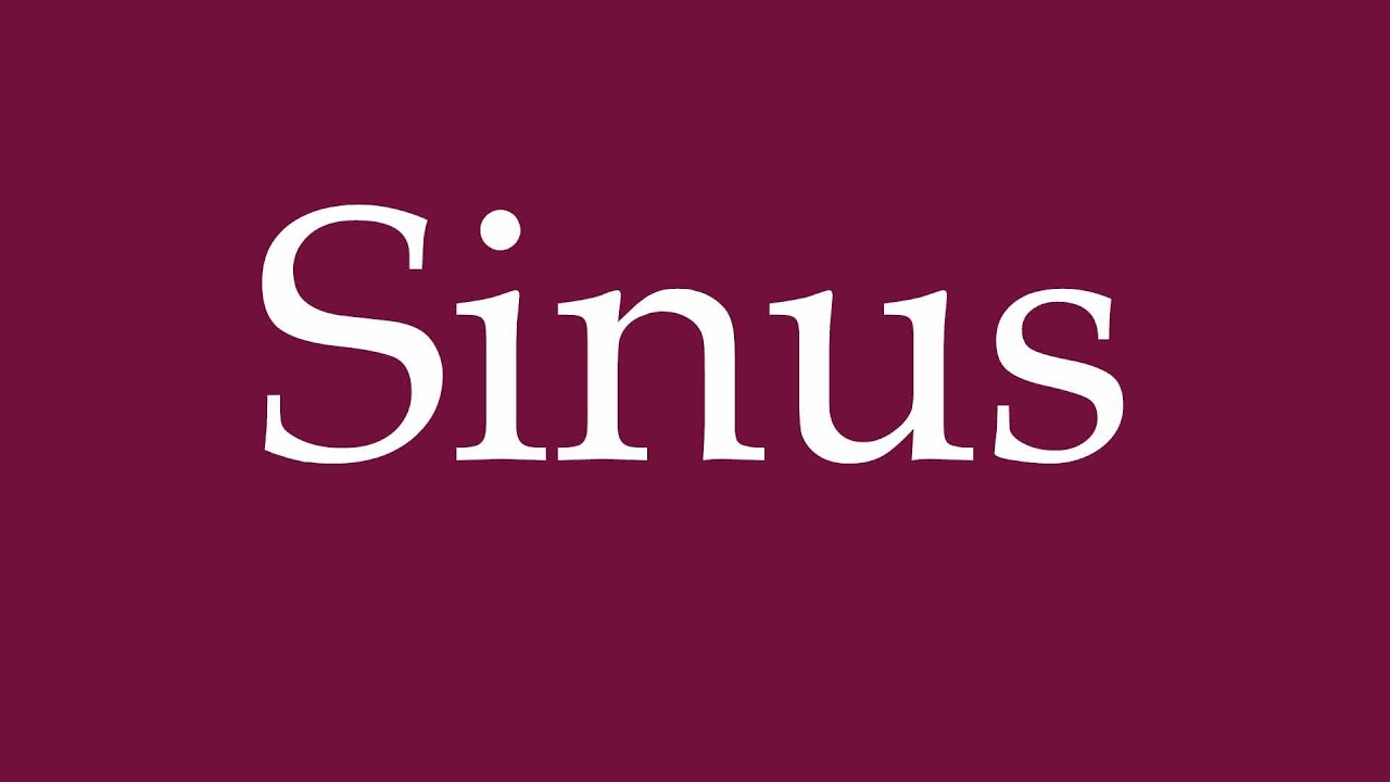 How to Pronounce ''Sinus'' (Sine) Correctly in German - YouTube
