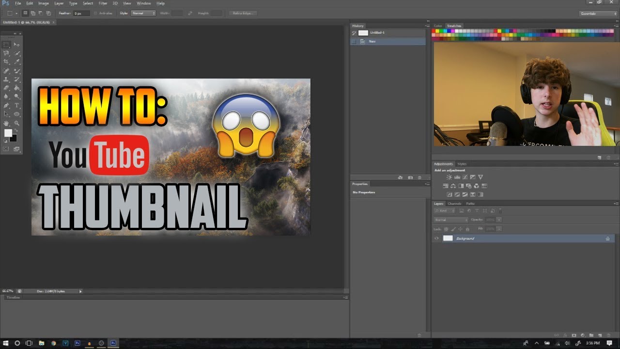 How to: YouTube Thumbnail on Photoshop CS6 - YouTube
