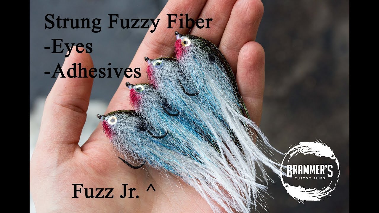 Fly Tying: Eyes and Adhesives for Strung Fuzzy Fiber - Fuzz Jr. - YouTube