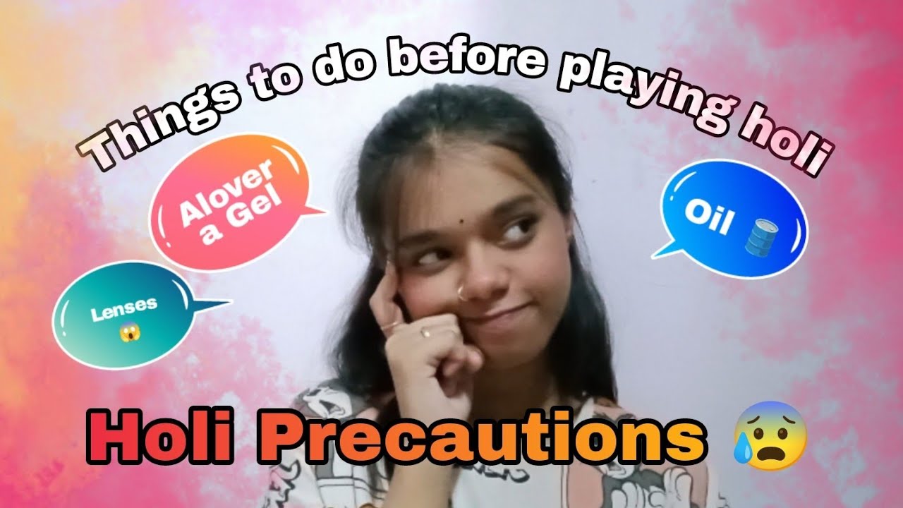 Things to do before playing holi 🤯 || Holi Precautions 😁😎 || #holi # ...