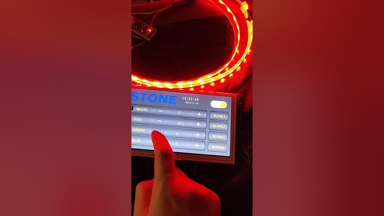 Using STONE display module Control WS2812B RGB lamp - YouTube