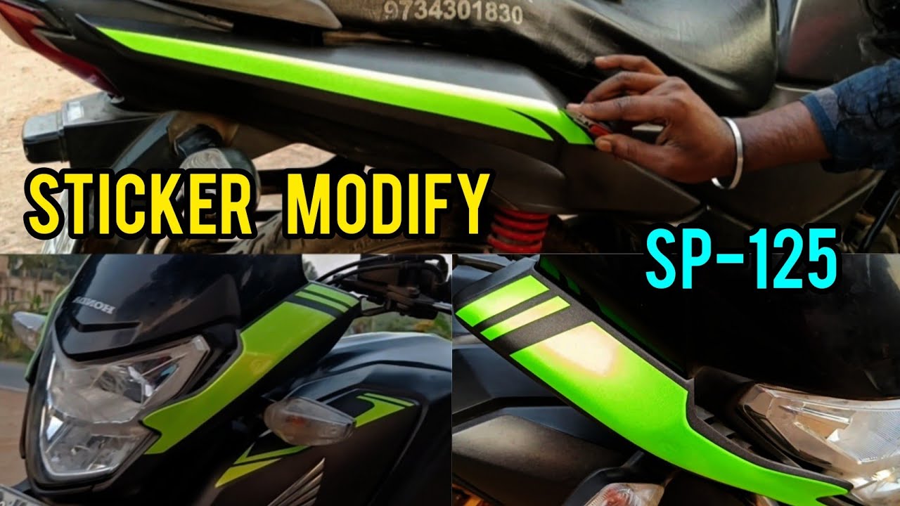 Honda sp125 sticker modified|honda sp 125 sticker design - YouTube