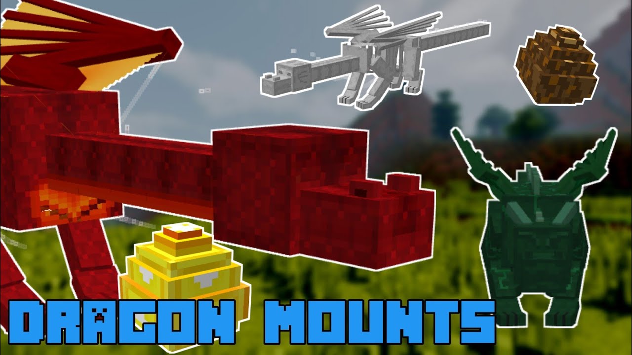Minecraft Adventure - Dragon Mount Official Addon New Version | Dragon ...