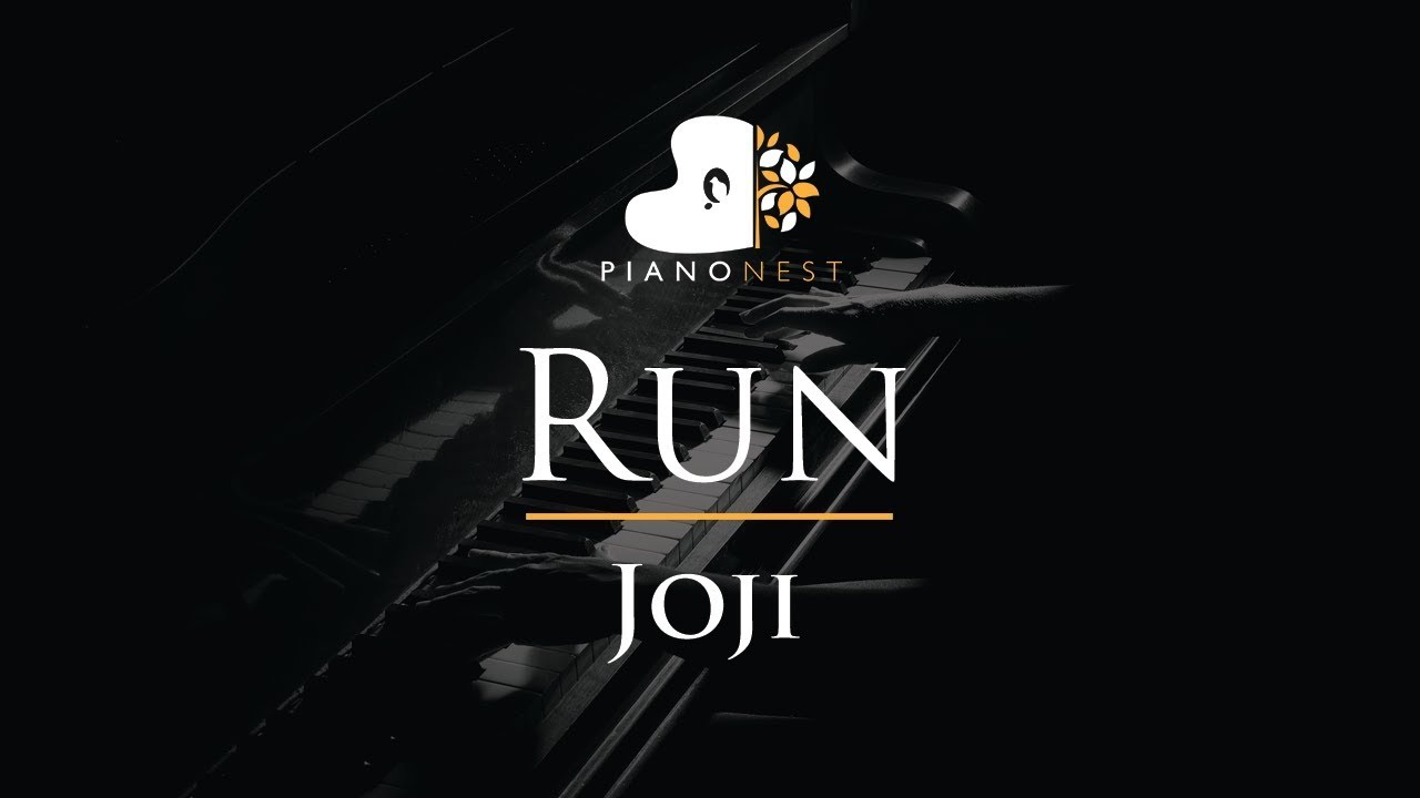 Joji - Run - Piano Karaoke Instrumental Cover with Lyrics - YouTube