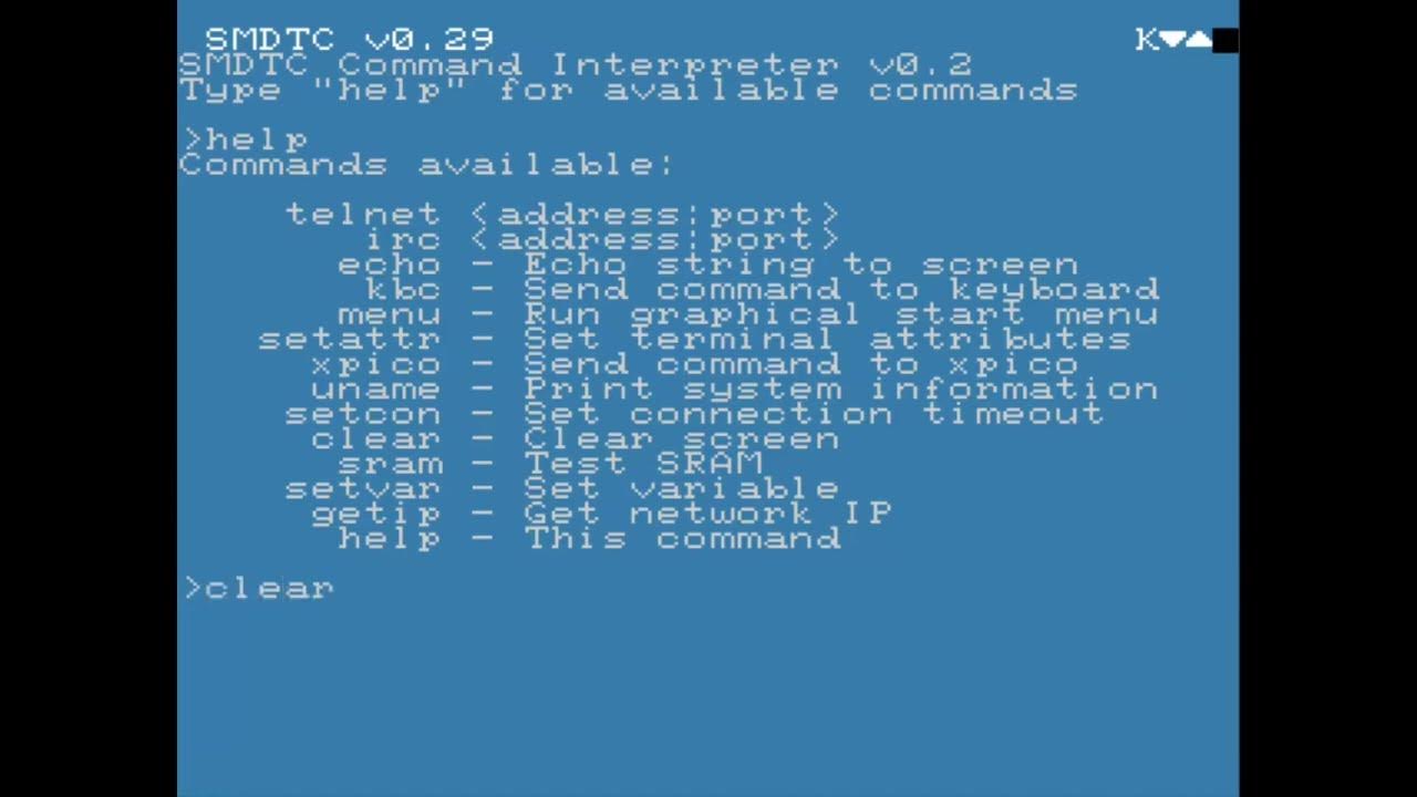 SMDT Telnet optimization pass 1 - YouTube