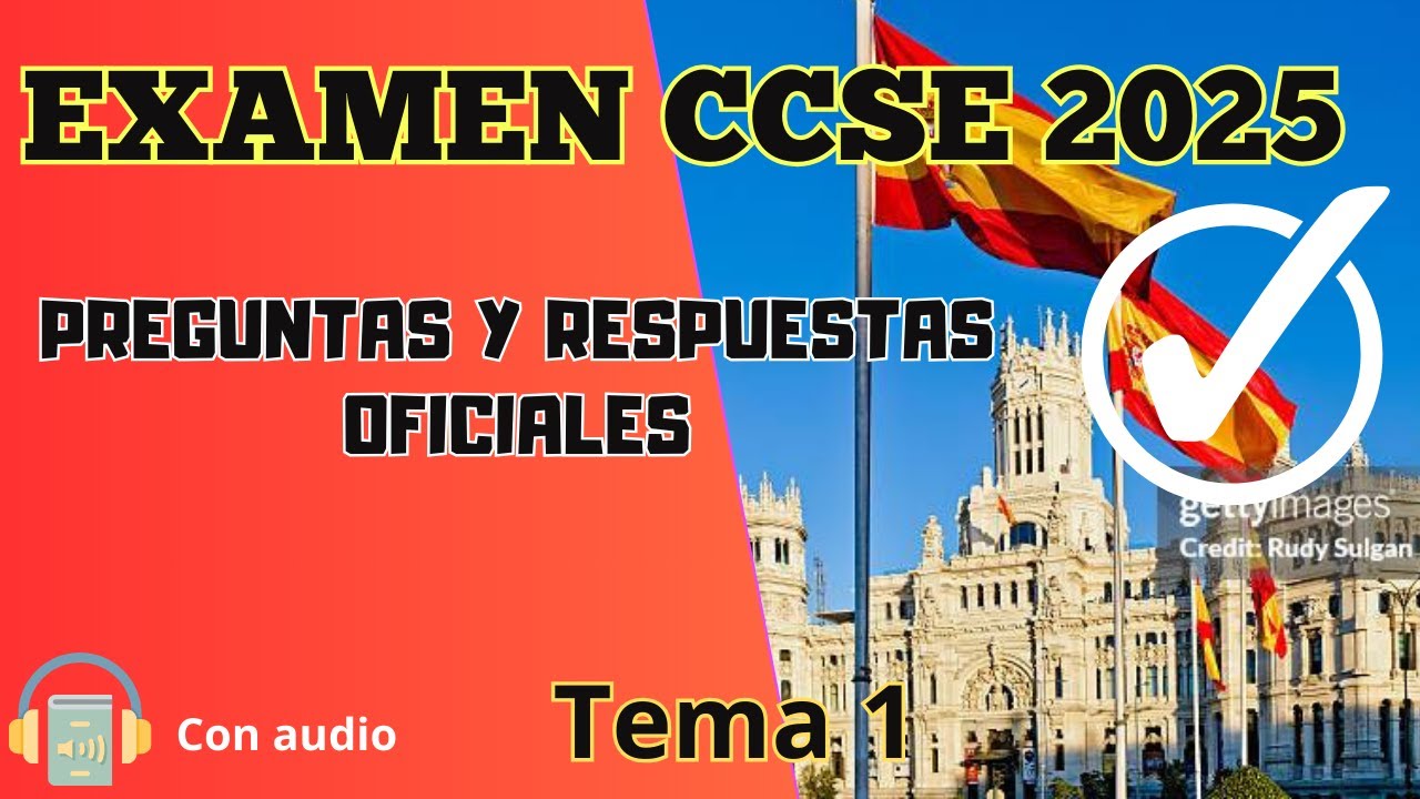 🛑 EXAMEN CCSE 2025 ️PRUEBA DE NACIONALIDAD ESPAÑOLA ️PREGUNTAS Y ...