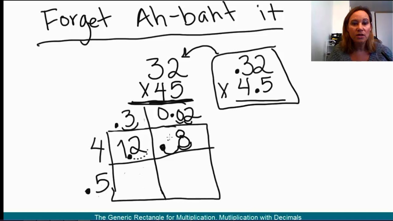 Multiplying with Decimals Generic Rectangle - YouTube