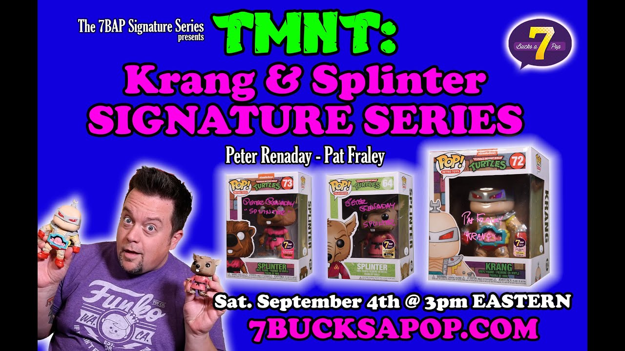 TMNT Autographed Pops! Splinter & Krang TMNT Signature Series from 7BAP ...