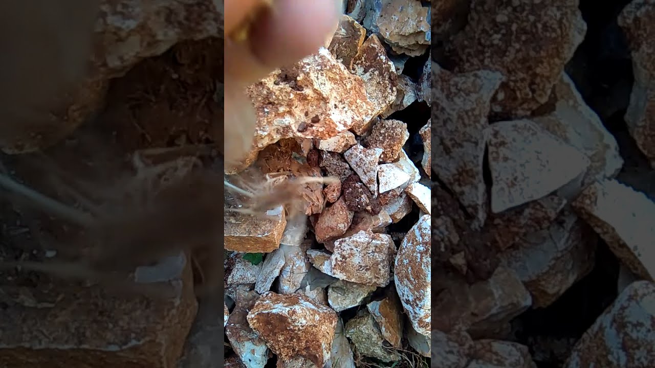 How to break big rocks into smaller rocks - YouTube