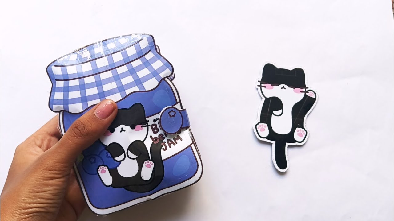 Diy Blueberry jam squishy book - YouTube