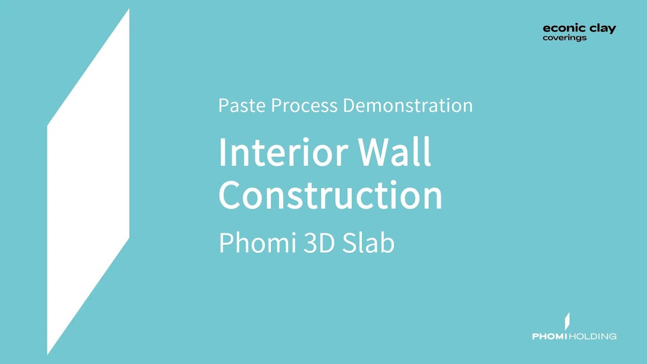 Phomi Interior Wall Construction Paste Process Demonstration Phomi 3D ...