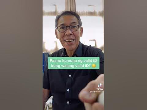 Paano kumuha ng valid ID kung walang valid ID? - YouTube