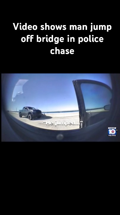 A man jumped off a bridge during a police chase in #Florida. #shorts ...