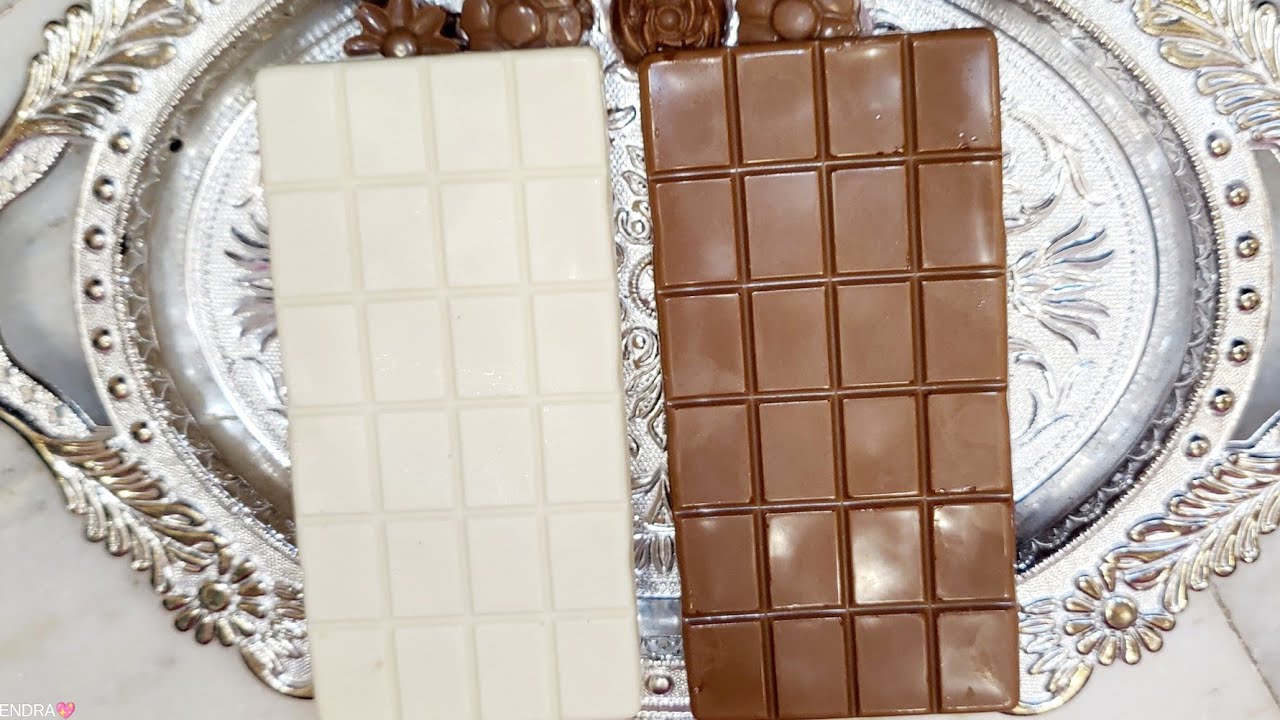home made dairy milk chocolate/with milk compound and white compound ...
