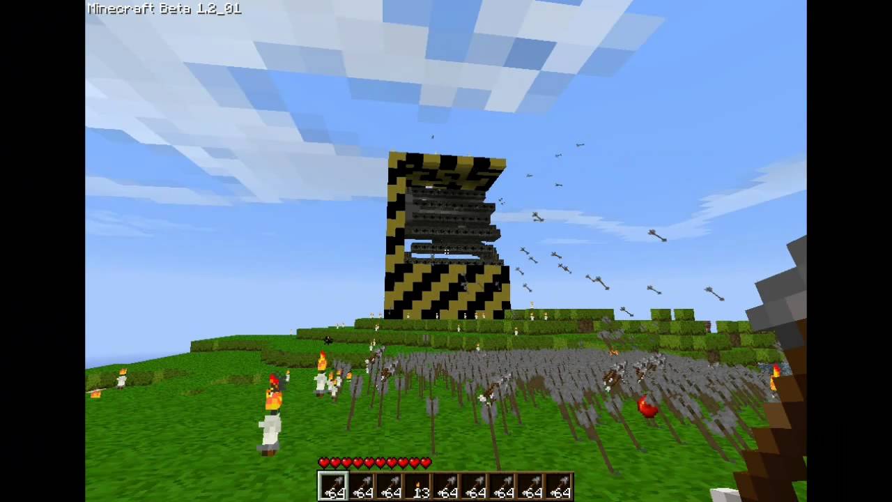 Minecraft : Dispenser Cannon 5000 - YouTube