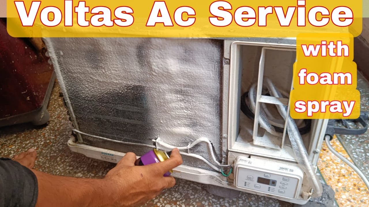 Voltas window ac service at home | how to window ac service easy way ...
