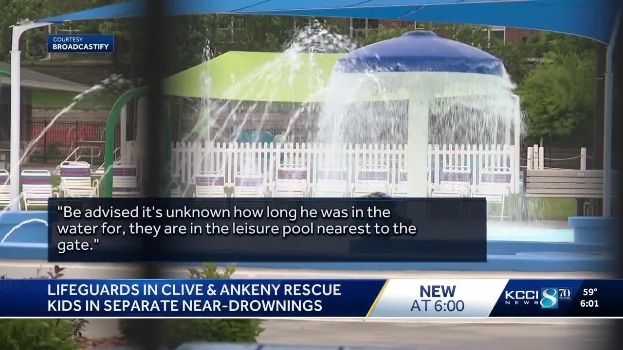 Two young boys saved by lifeguards at different central Iowa pools on ...