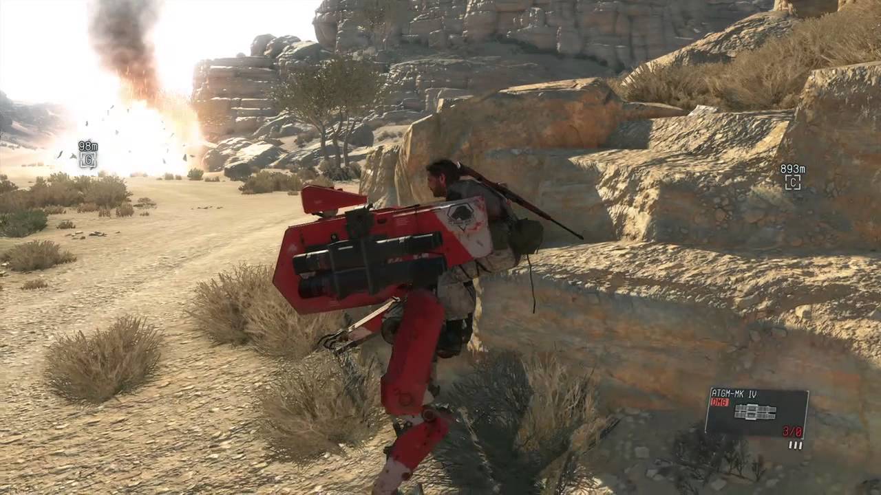 METAL GEAR SOLID V: THE PHANTOM PAIN D-Walker (missiles and machete ...